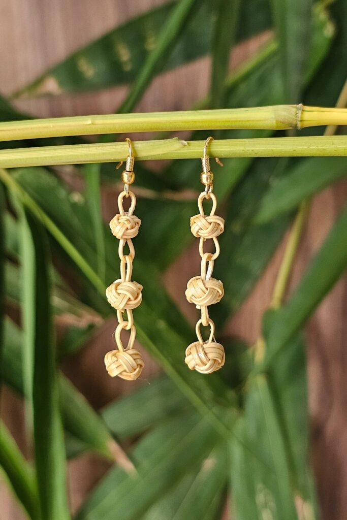 Ladder Vibe Bamboo Earrings - Arteriors | Modern, sustainable, hand ...